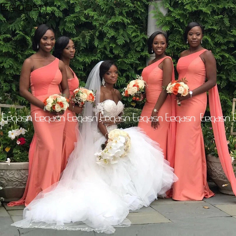 Coral Bridesmaids Dresses