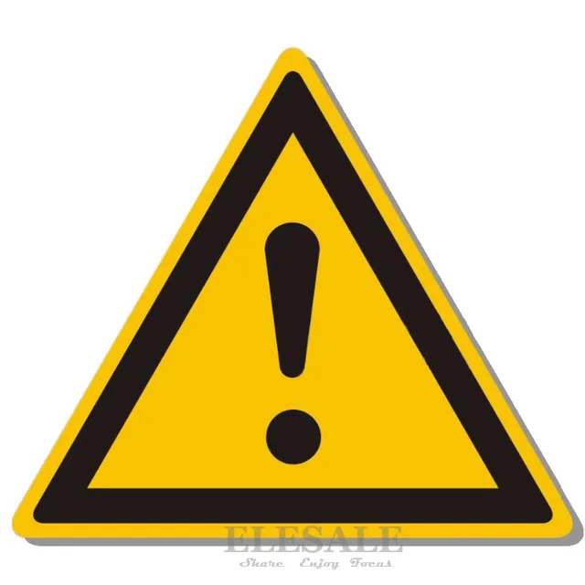 Kiváló Minőségű 5/Db Figyelmeztető Jelek Matricák Logó Biztonsági ...