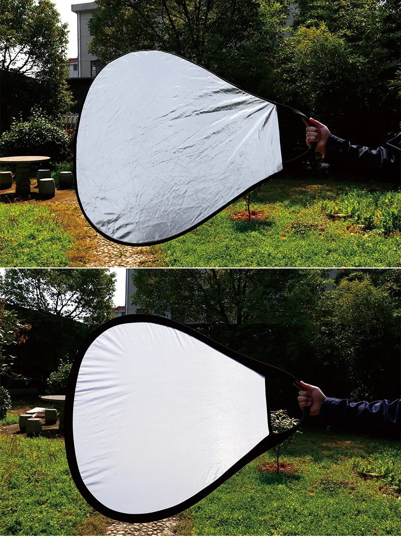 80 cm 5 en 1-Réflecteur triangulaire 5 en 1, avec poignée, pour ...