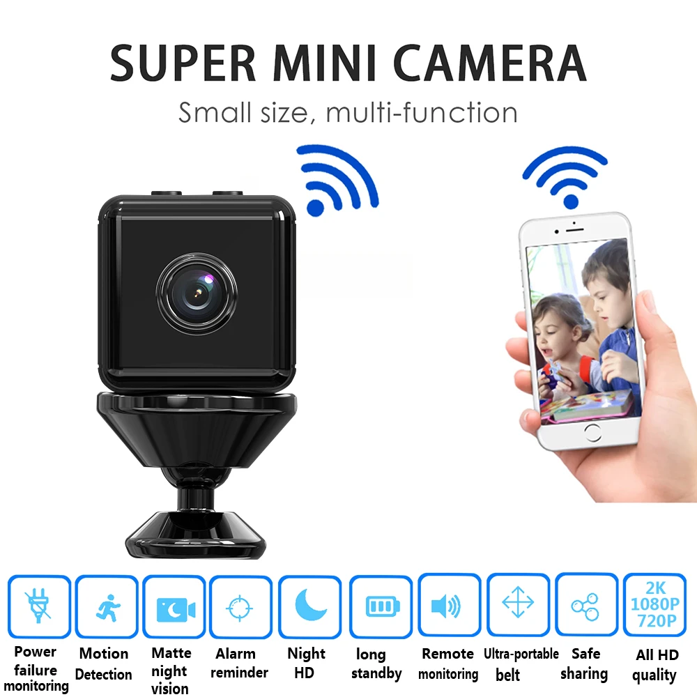 Mini Wifi Ip Camera Infrared Hd 1080p Wireless Indoor Camera ...