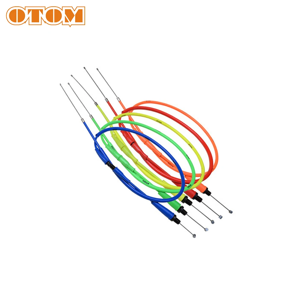 OTOM Universal Motorcycle Dirt Bike Braid Throttle Cable Stainless ...
