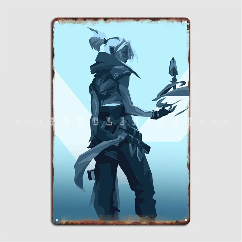 Jett-Valorant-Pelat-Tanda-Logam-Merancang-Mural-Dinding-Poster-Tanda ...