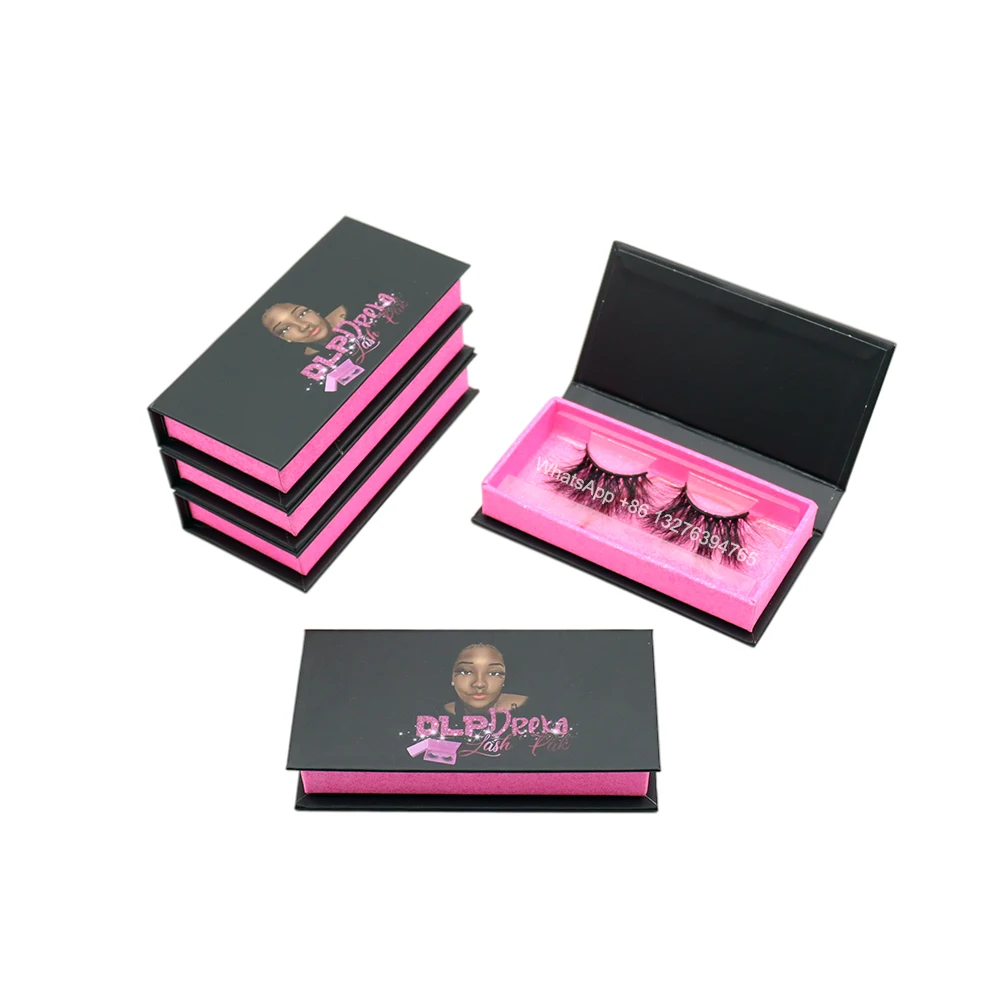 Hot-Pink-Glitter-Magnetic-Rectangular-Eyelash-Storage-Box-Wholelsale ...