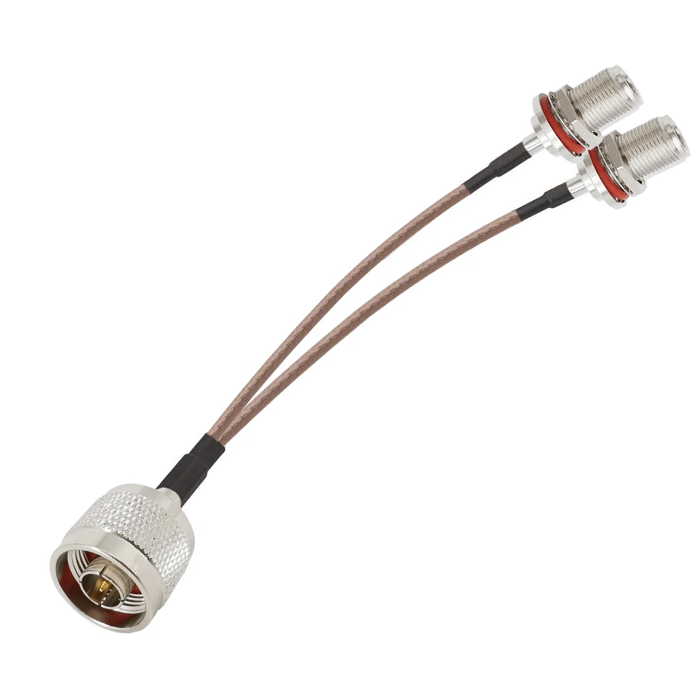 N Type Splitter Cable N Male to Dual N Female N Cable Adapter V Type ...