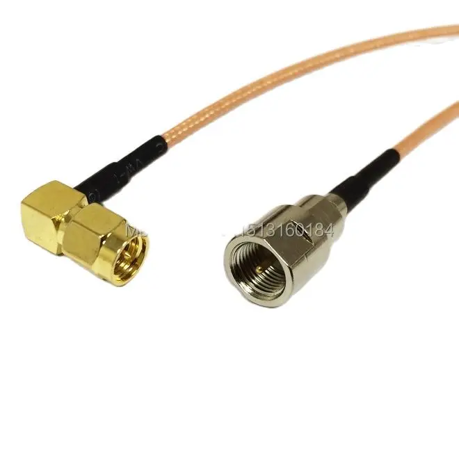 New Modem Coaxial Cable Sma Male Plug Right Angle To Fme Male Plug ...