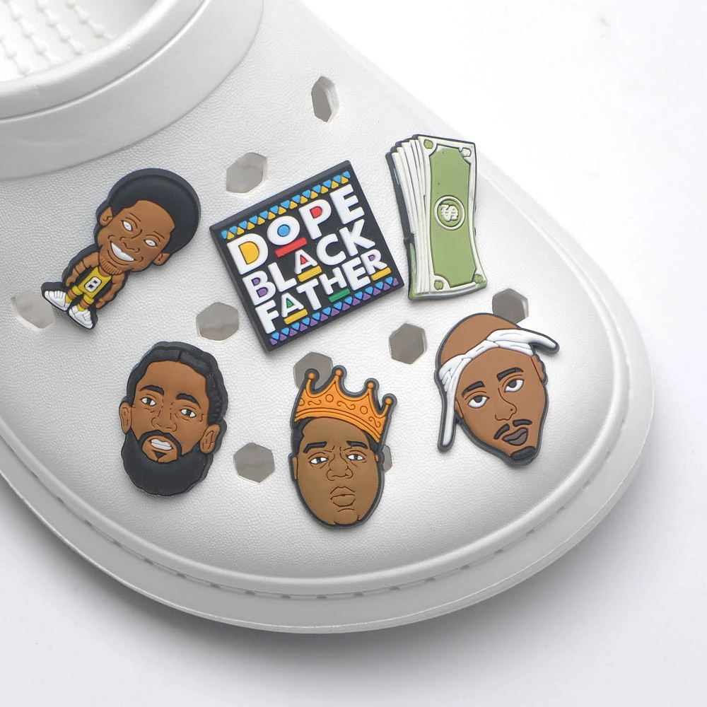 1PCS-Black-Lives-Matter-croc-Charms-Designer-Crocse-Shoes-Charms-For ...