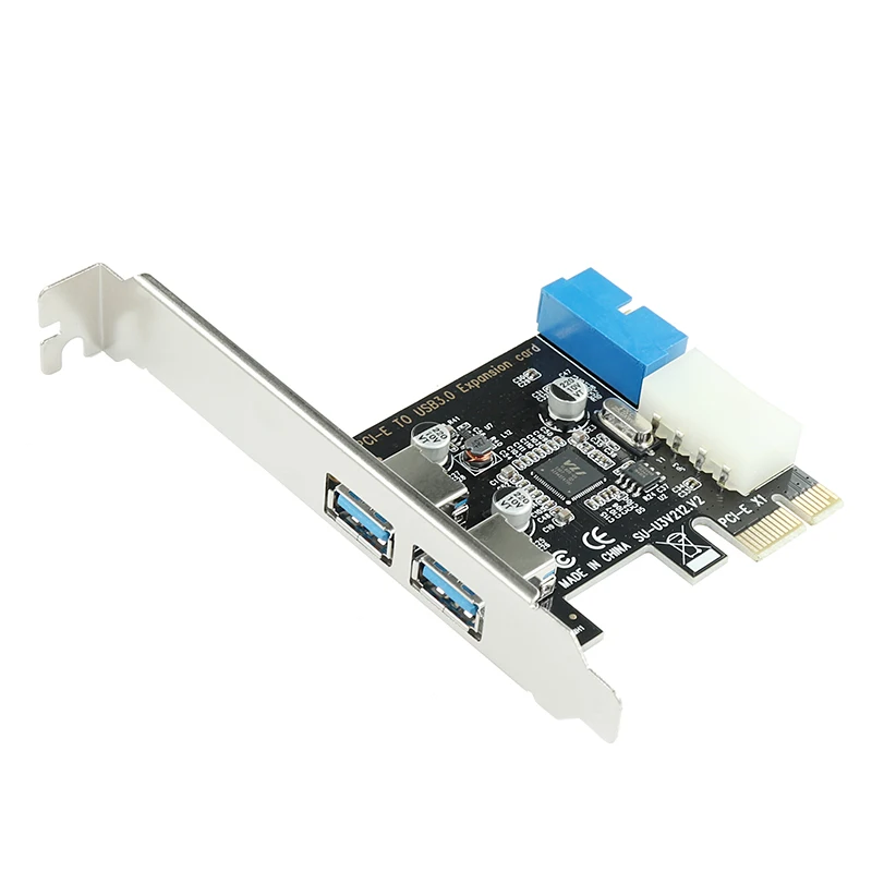FOVORE Адаптер USB3.0 PCI-e 2 порта | AliExpress
