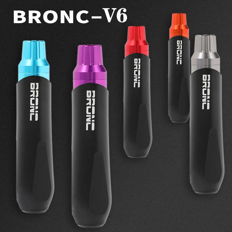 Original Bronc-v6 Rotary Tattoo Machine Pen Swiss Motor Powerful Quiet ...