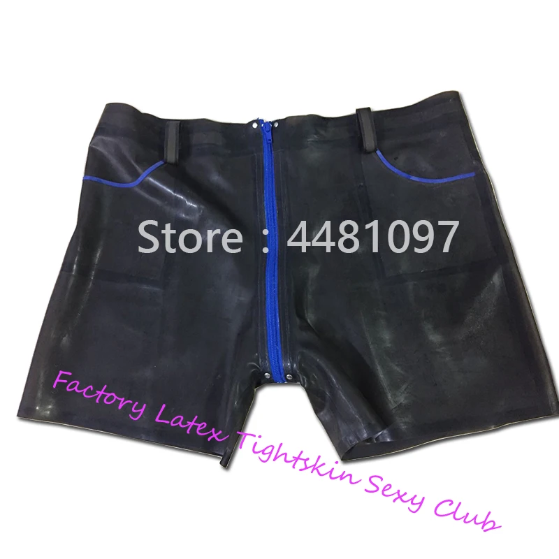 Sexy Latex Underwear Women's Boxer Panties With Pockets Crotchless ...