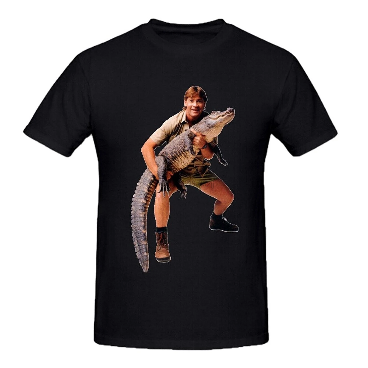 Personalized Steve Irwin T Shirts Cotton Round Collar Men Graphic T ...