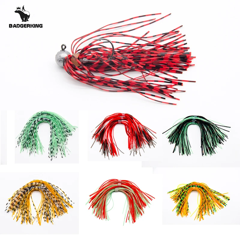 13cm silicone rubber skirts 3pcs set for jig head and spinner biat ...