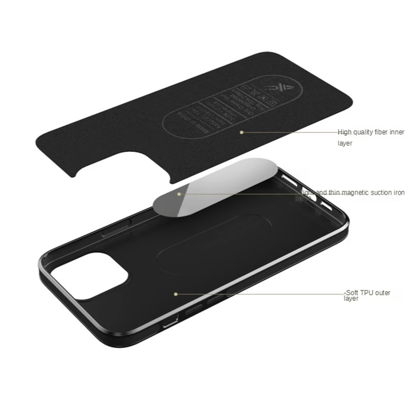 Magnet Car Magnetic Holder Soft TPU Silicone Case For iPhone 13 12 11 ...