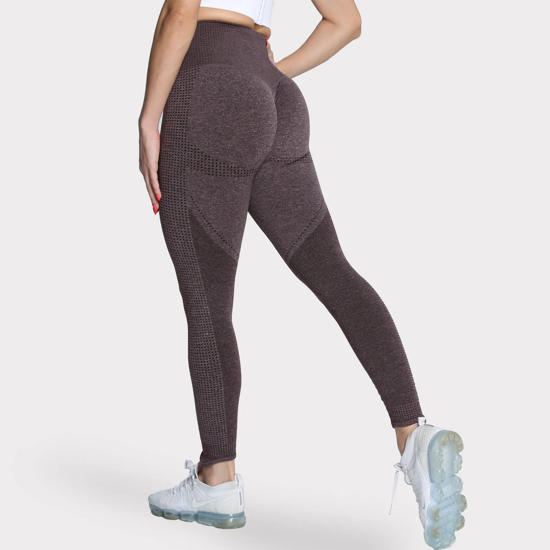Pantalon de sport,Leggings de gymnastique extensibles sans couture pour femmes, pantalon de Yoga ...