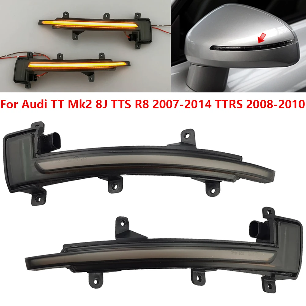 2PCS-For-Audi-TT-TTS-Mk2-8J-R8-42-2007-2014-LED-Dynamic-Turn-Signal ...