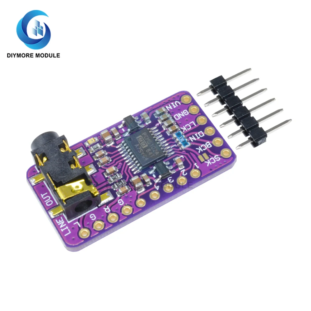 Interface I2S PCM5102A DAC Decoder GY-PCM5102 I2S Player Module For ...