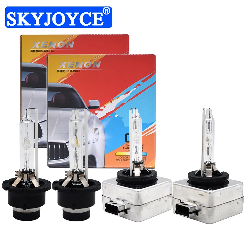 SKYJOYCE 자동차 헤드라이트 HID 제논 키트, 12V 55W D1S D2S D3S D4S HID 제논 전구, 슈퍼 비전 35W D1R D2R D3R D4R 제논 전구 ...