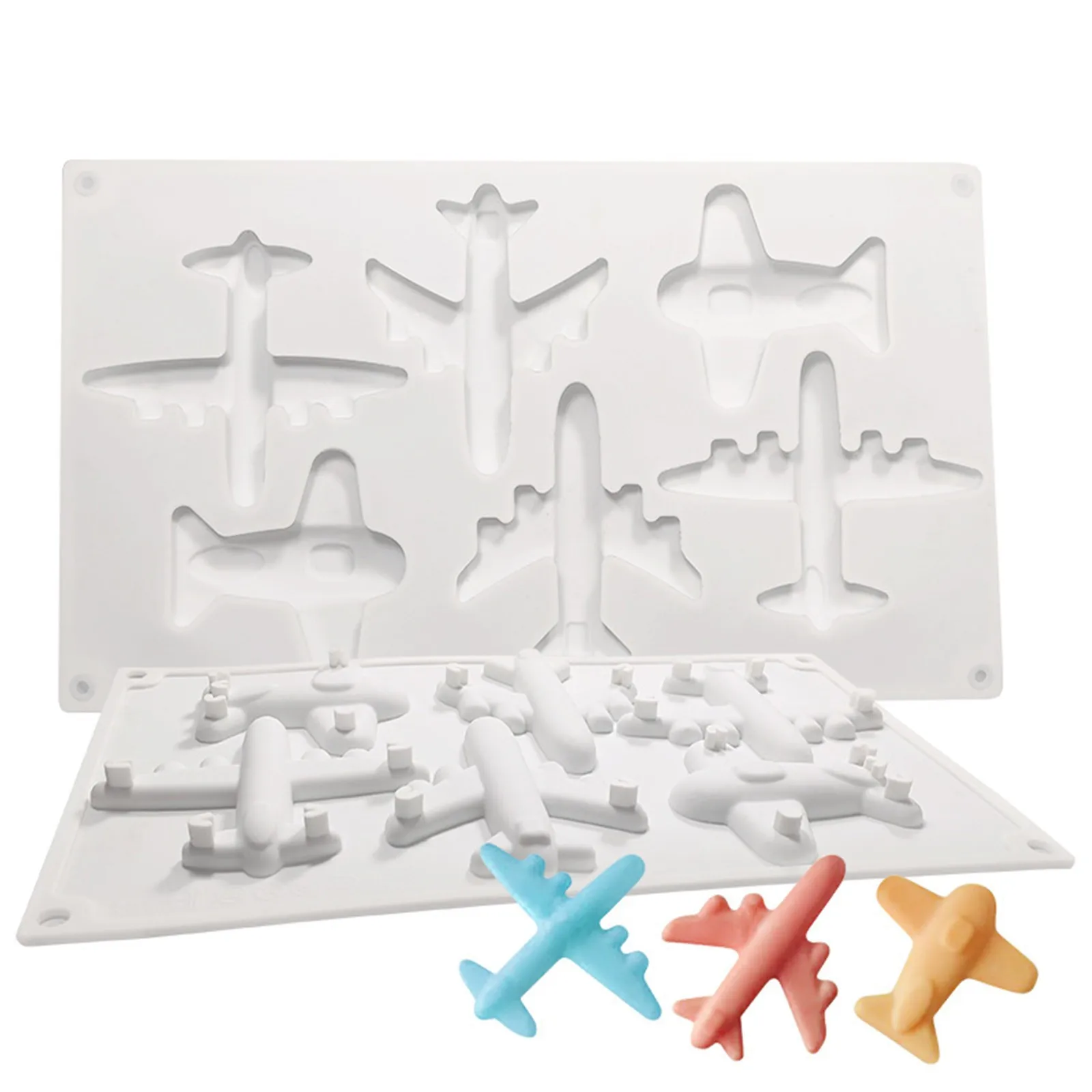 Airplane-Aircraft-Silicone-Resin-Mold-Mousse-Cake-Making-Tool-Diy ...