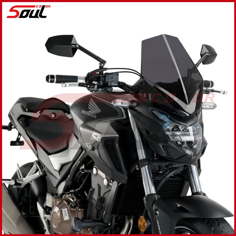 Motorcycle-Sport-Touring-Accessories-Windshield-Visor-Windscreen-Fits ...