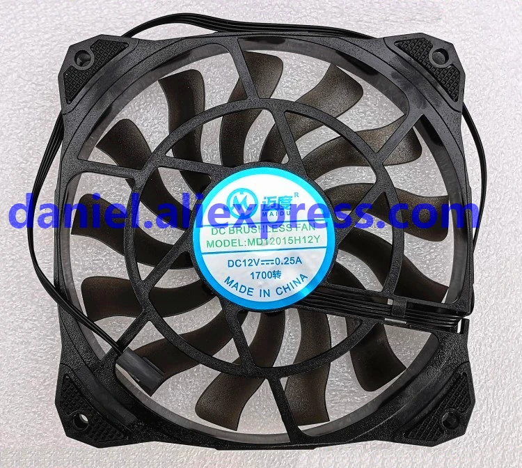 12015 12CM fan HTPC ITX small chassis cooling 4 wire hydraulic ultra ...