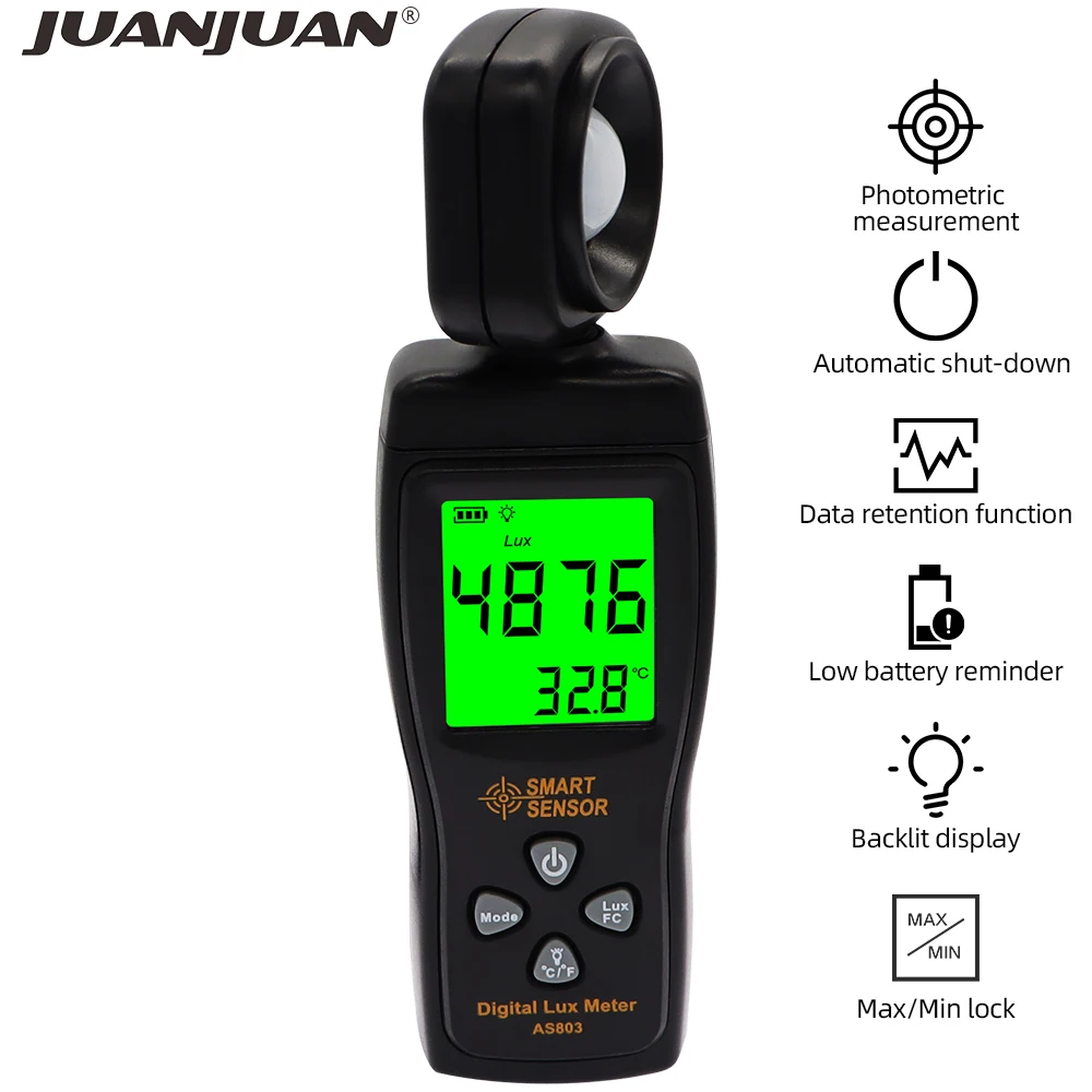 AS803-Luxmeter-Digital-Mini-Luminance-Tester-Light-Meter-1-200000-Lux ...
