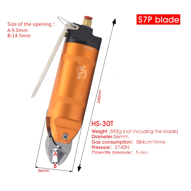 Pneumatic-Air-CRIMPING-PLIERS-Crimping-Pliers-3-3mm-Copper-Wire-Shear ...