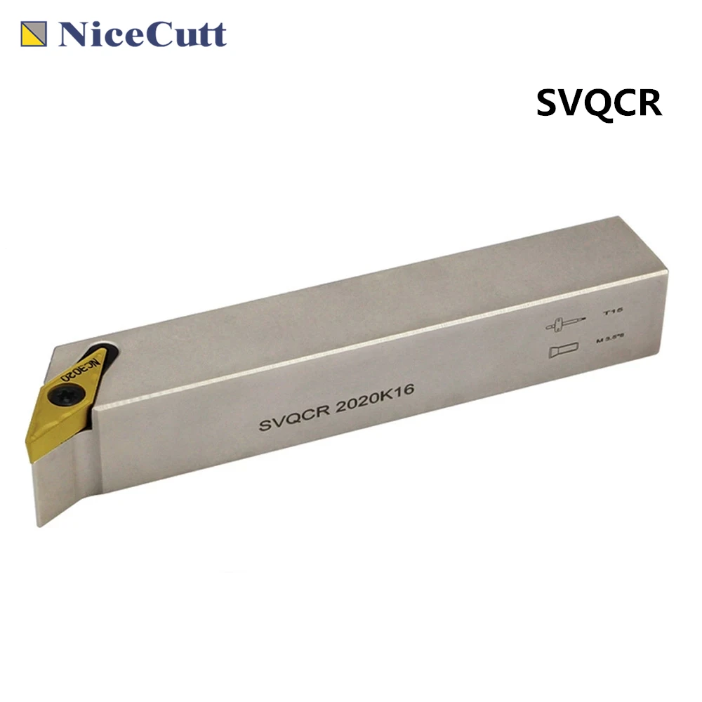 Nicecutt Lathe Tools SVQCR Indexable External Turning Tool Holder For Turning Insert VCMT Blade ...