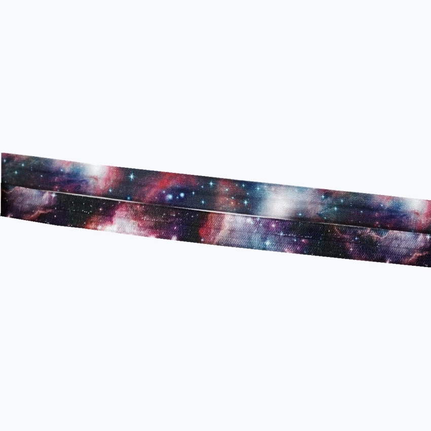 Hot-Sale-Galaxy-Printed-Fold-Over-Elastic-10-yards-lot-15mm-Stretchy ...