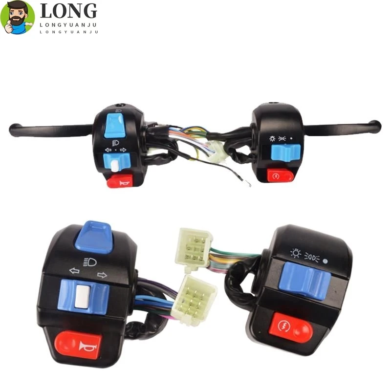 Motorcycle Handlebar Control Switch Turn Signal Headlight Electric ...