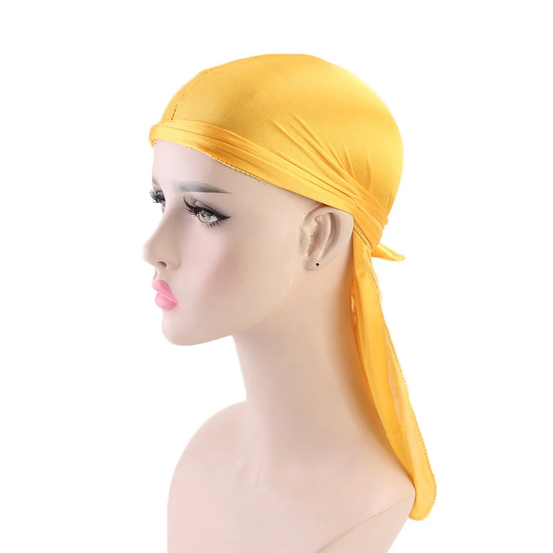 Satin Stretchy Durag Hip Hop Du Doo Rag Cap Wigs Turban Bandana ...