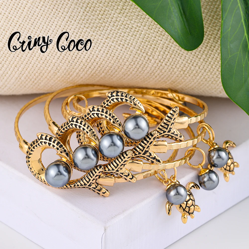 Cring Coco Hawaiian Polynesian Bracelets Samoa Bangles Beach Gold Fish ...