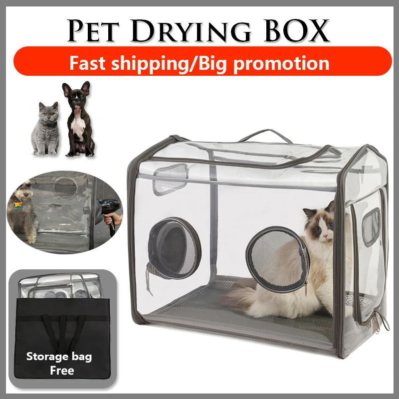 Pet Drying Pvc Box Portable Foldable Anti Grasping Dry Room Pet Hair ...
