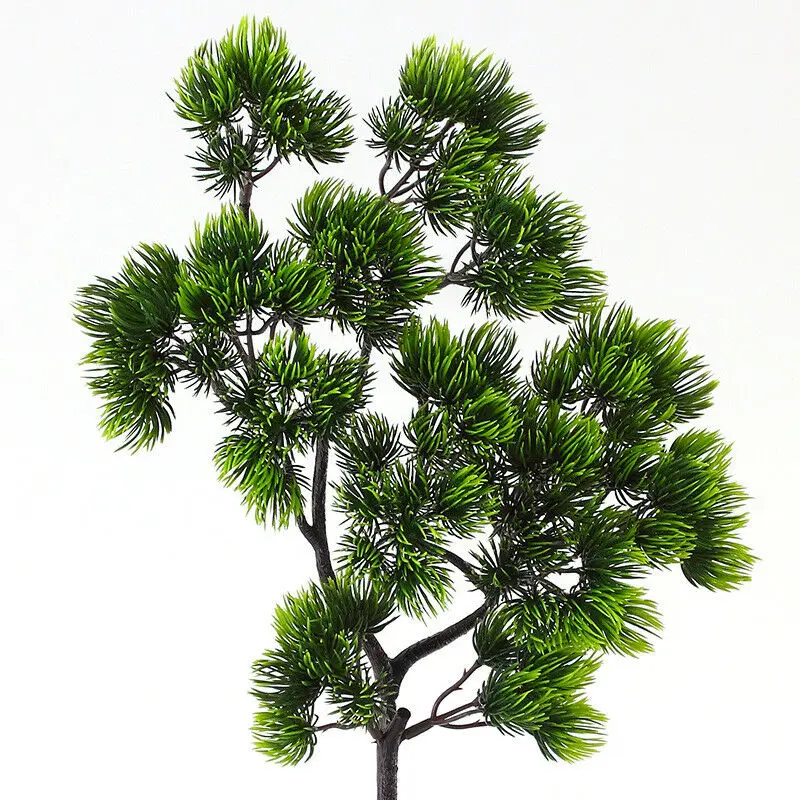 1pc 42cm Plastic Artificial Plant Fake Pine Branch Home Wedding Party ...