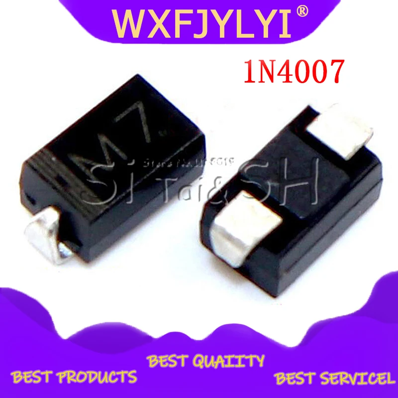 2000 piezas de M7 1N4007 SMD 1A 1000V IN4007 diodo rectificador de ...