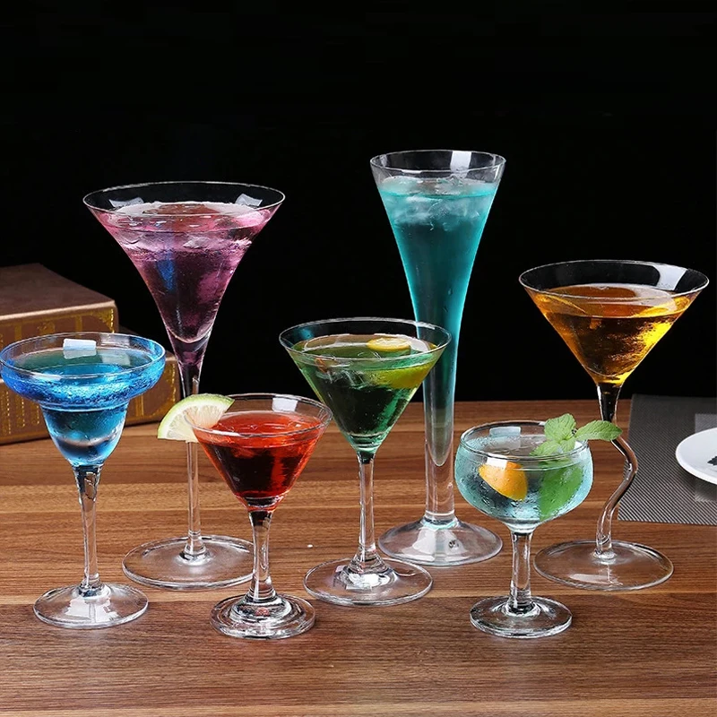 Cocktail Glass Cup Beer Juice Milk Whiskey Boron Martini Goblet Wine ...