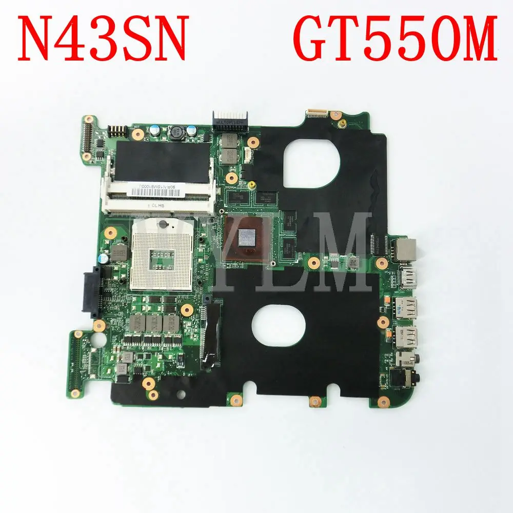 N43SN motherboard GT550M N43SN mainboard For ASUS N43S N43SM N43SN ...