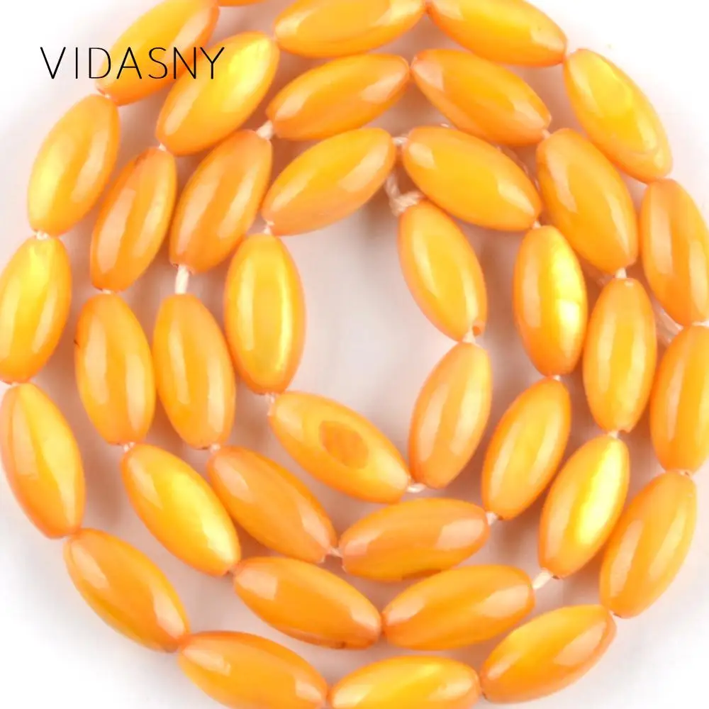 Wholesale-High-Quality-Yellow-Mop-Shell-Beads-For-Jewelry-Making-5-10mm ...