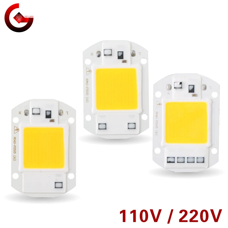 Led Chip 10w 20w 30w 50w 220v 110v Cob Lamp Beads Smart Ic No Need ...