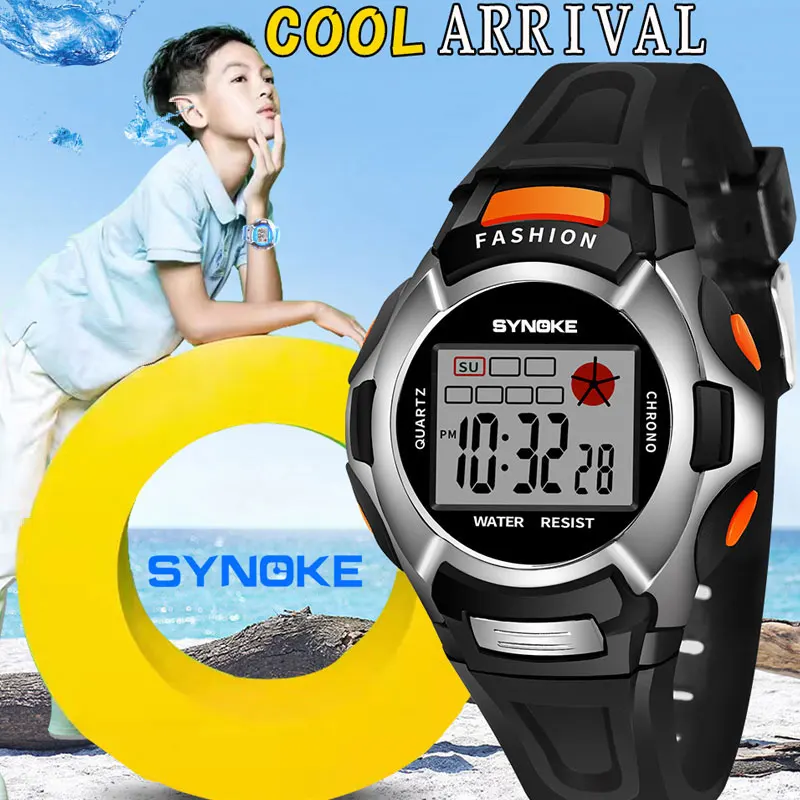 SYNOKE-Pink-Children-s-Watches-Waterproof-Sports-Wristwatch-Child-pupil ...