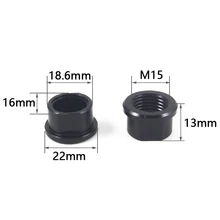 Bicycle Thru Axle Cap M15x1.5mm Bike Hubs Tube Shaft Skewers Nut 1.5mm ...