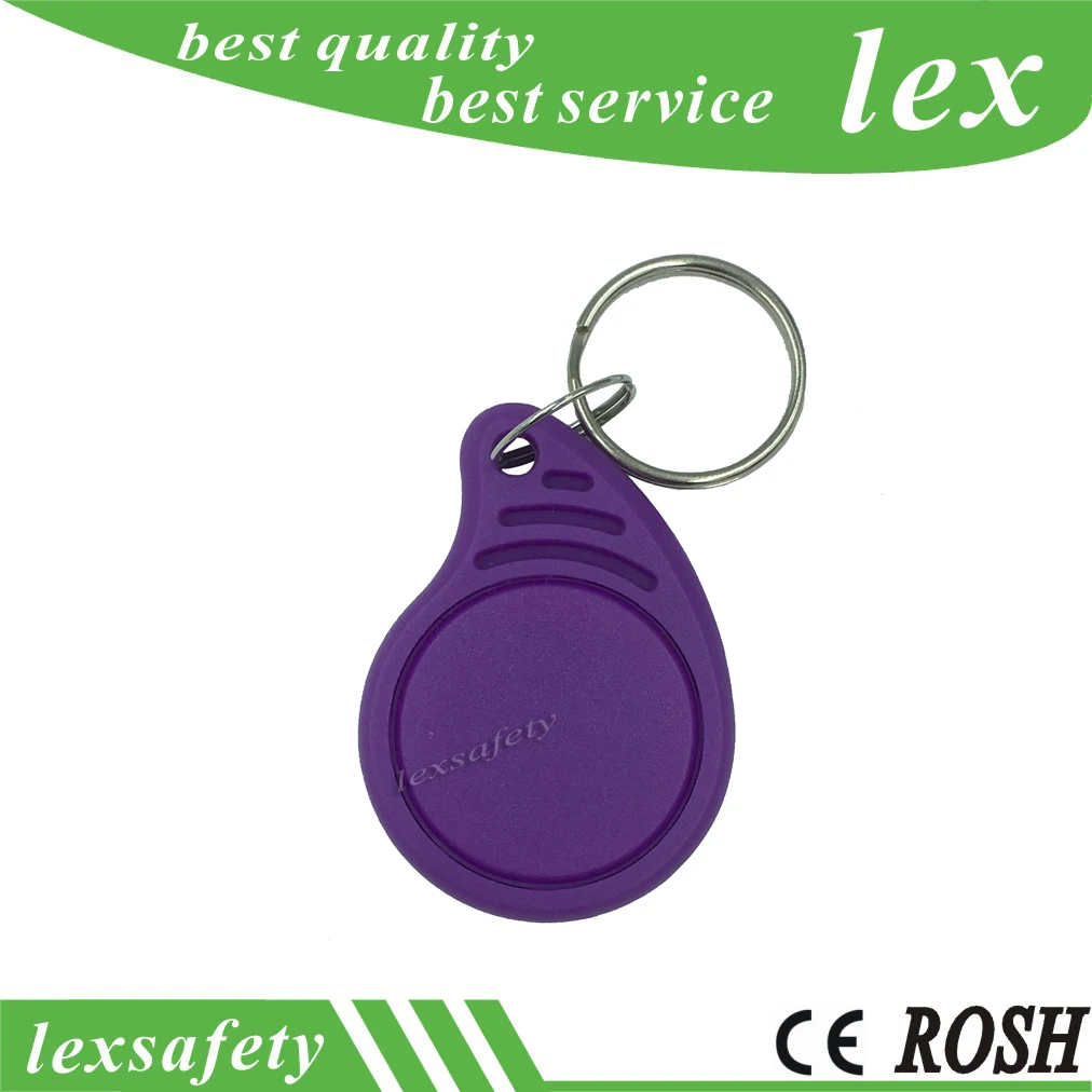 100pcs IC 13.56MHz IC M1 keyfob RFID passive key chain ABS Keychain ...