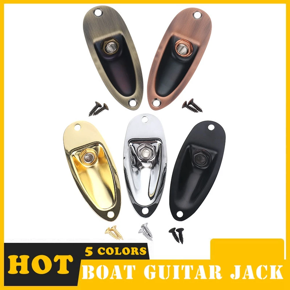 Boat-Guitar-Jack-Plate-6-35mm-Guitarra-Pickup-1-4-Output-Input-Jack ...