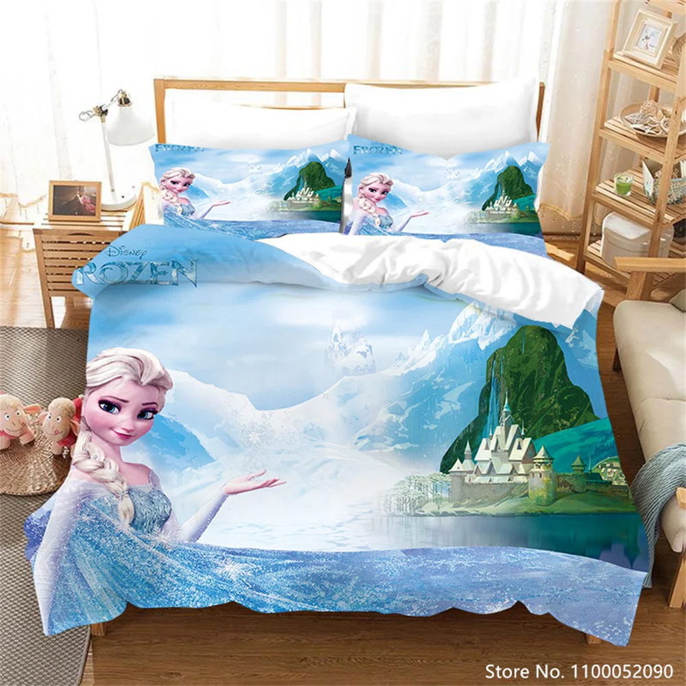 Frozen Bed Set Anna Elsa Queen King Size Children Girl Bedding Sets ...