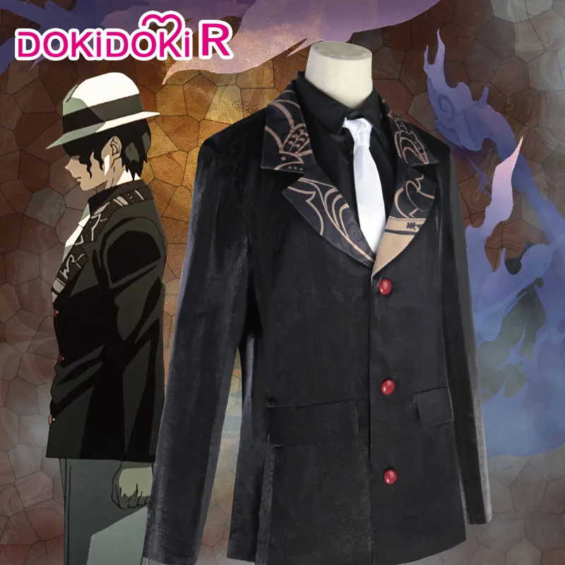 Dokidoki r Disfraz de Demon Slayer para hombre, traje negro de Kimetsu ...