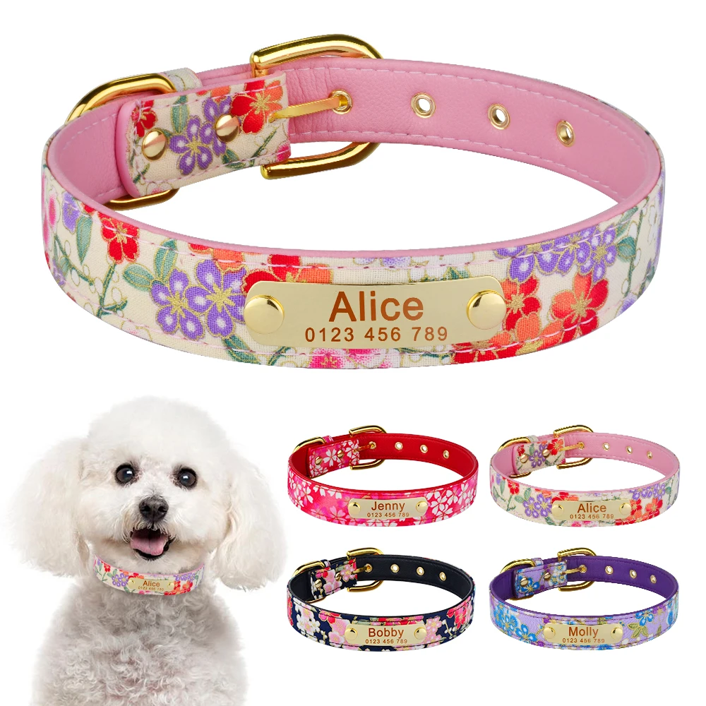 Label-Dog-Collar-Adjustable-Free-Carved-Dog-Information-Collar-Gender ...