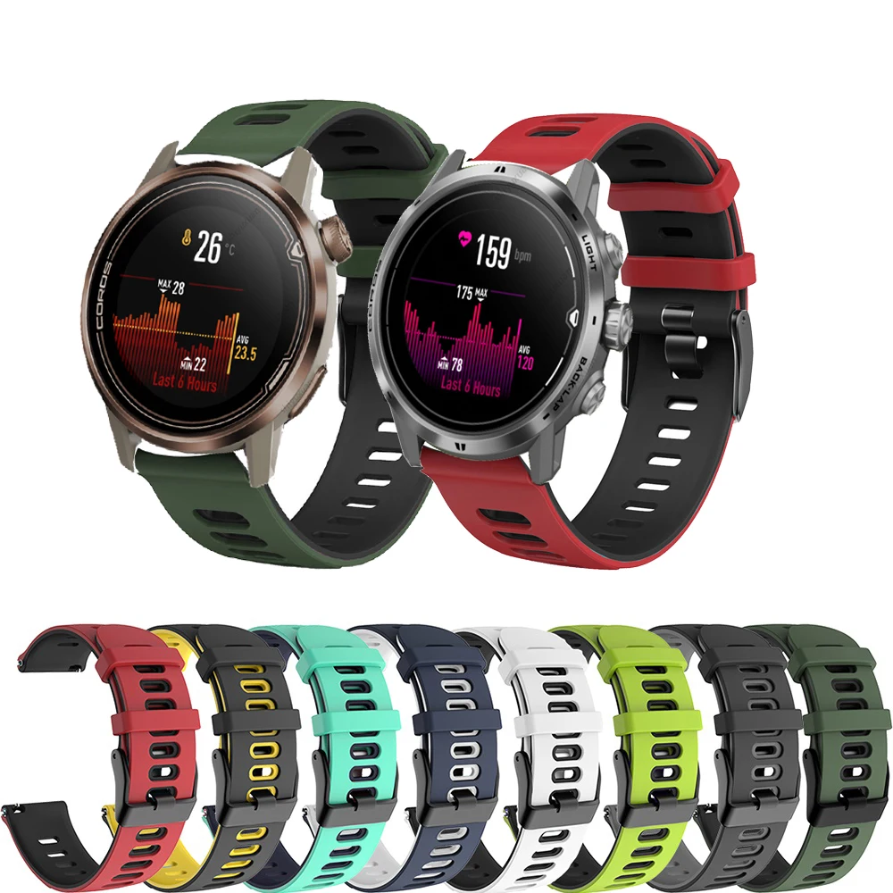 COROS PACE 2 PACE2 용 스포츠 실리콘 밴드, COROS APEX Pro APEX 46mm 42mm 용 손목 스트랩 ...