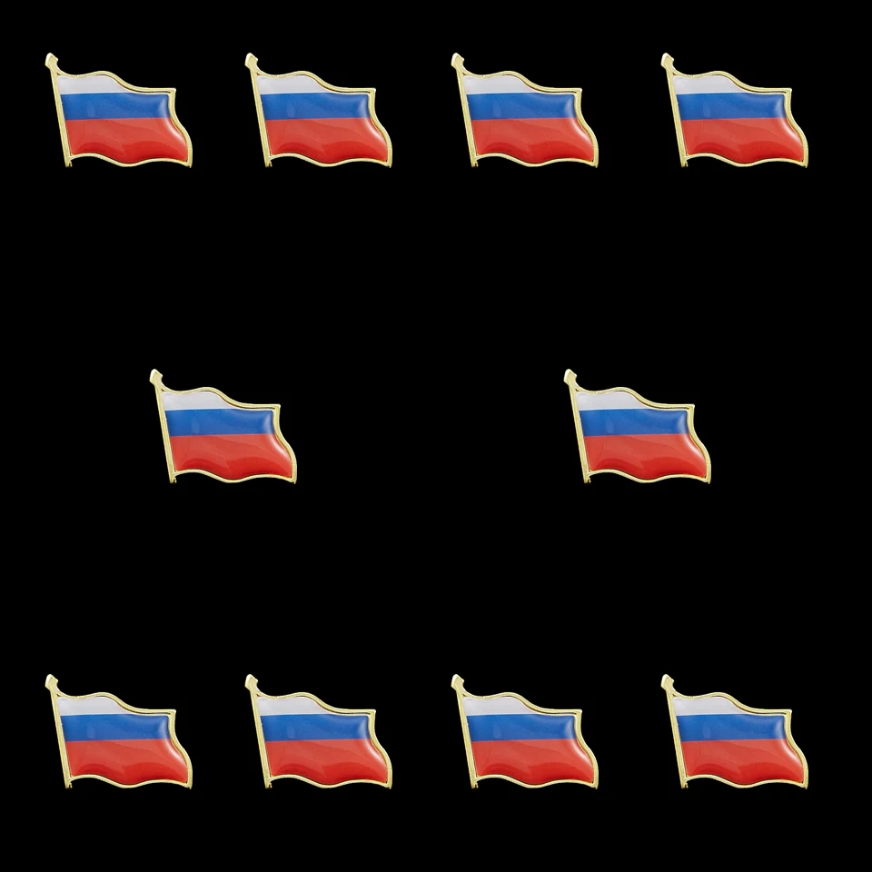 10 Pieces Russian Lapel Pin Safety Pins Brooches For Unisex Suit Tie ...