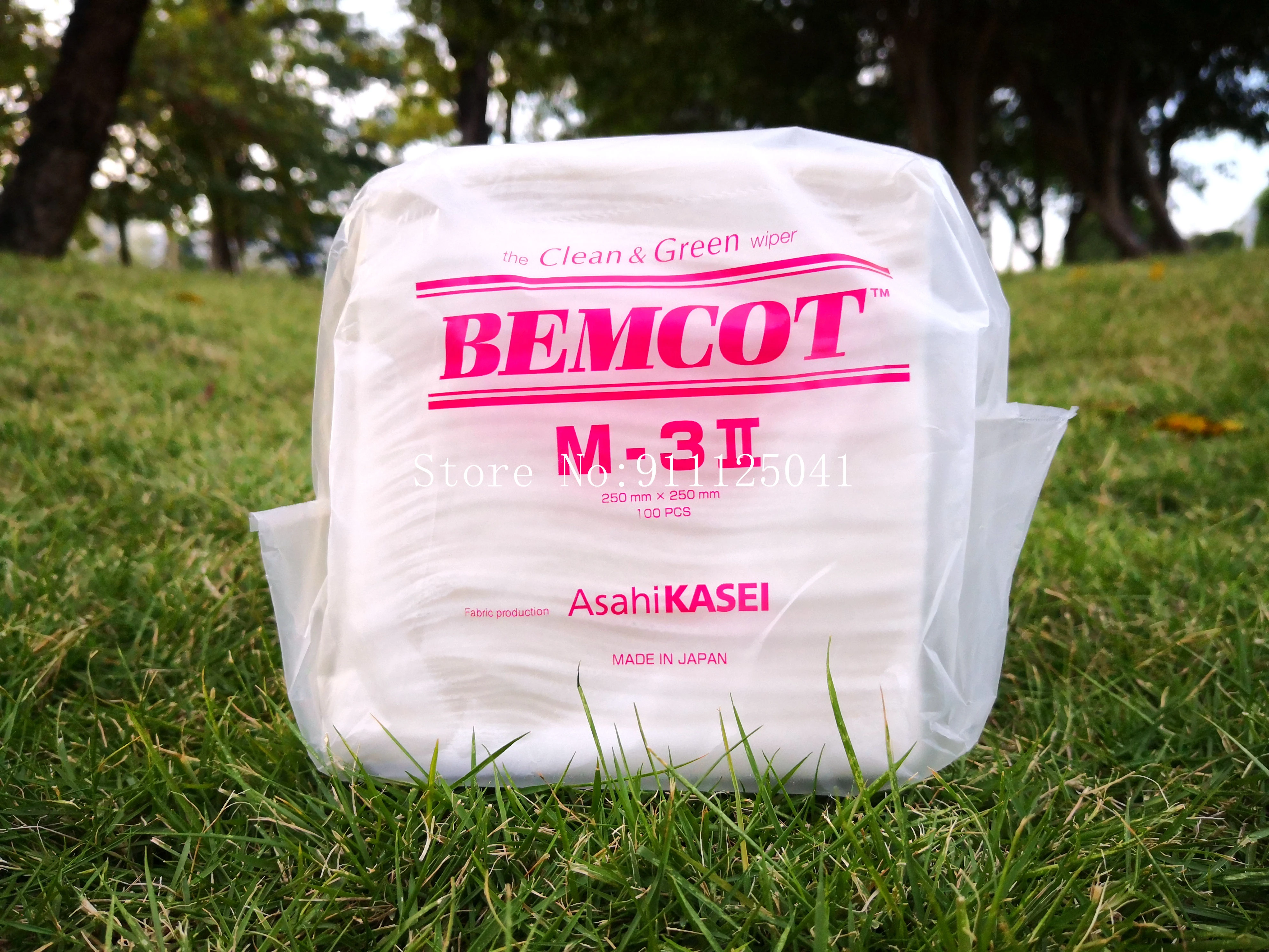 BEMCOT M 3II Clean & สีเขียว Wiper ผ้าการผลิต AsahiKASEI Lint ฟรี ...