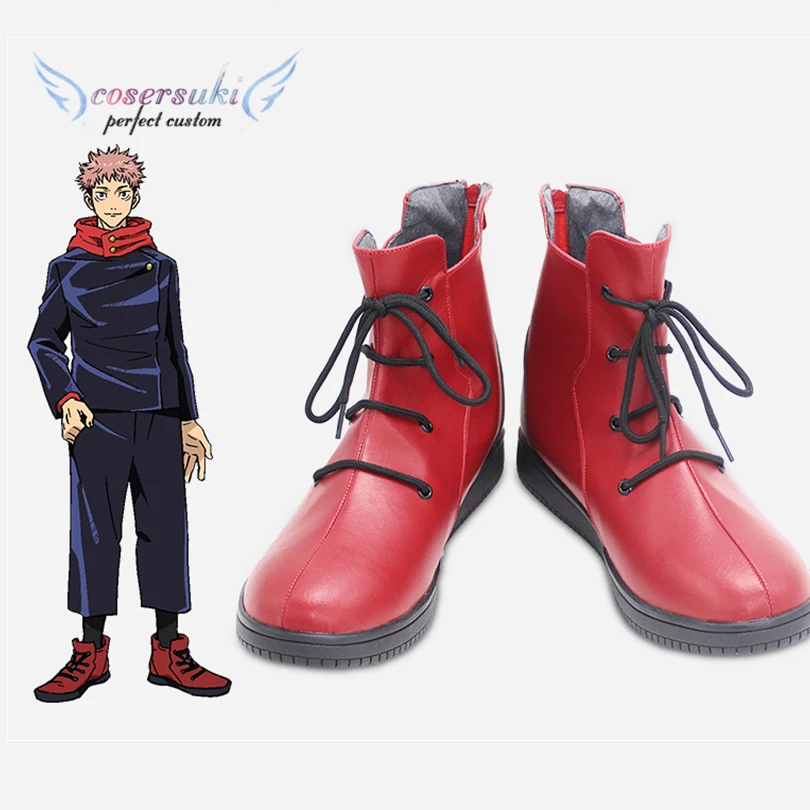 Jujutsu-Kaisen-Yuji-Itadori-Cosplay-Shoes-Boots-Professional-Handmade ...