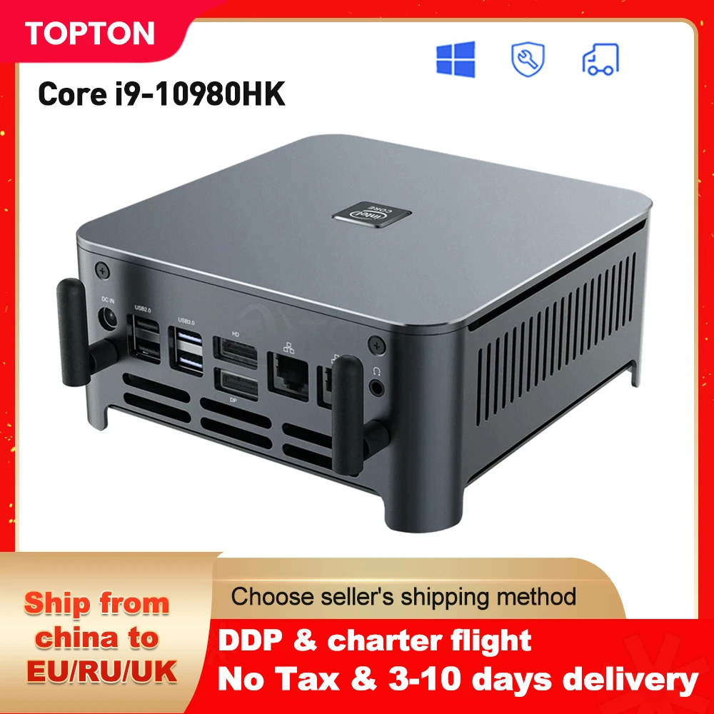 10th Gen Xeon W-10885m I9 10980hk Intel Mini Pc 2 Lans Tpm2.0 Windows ...