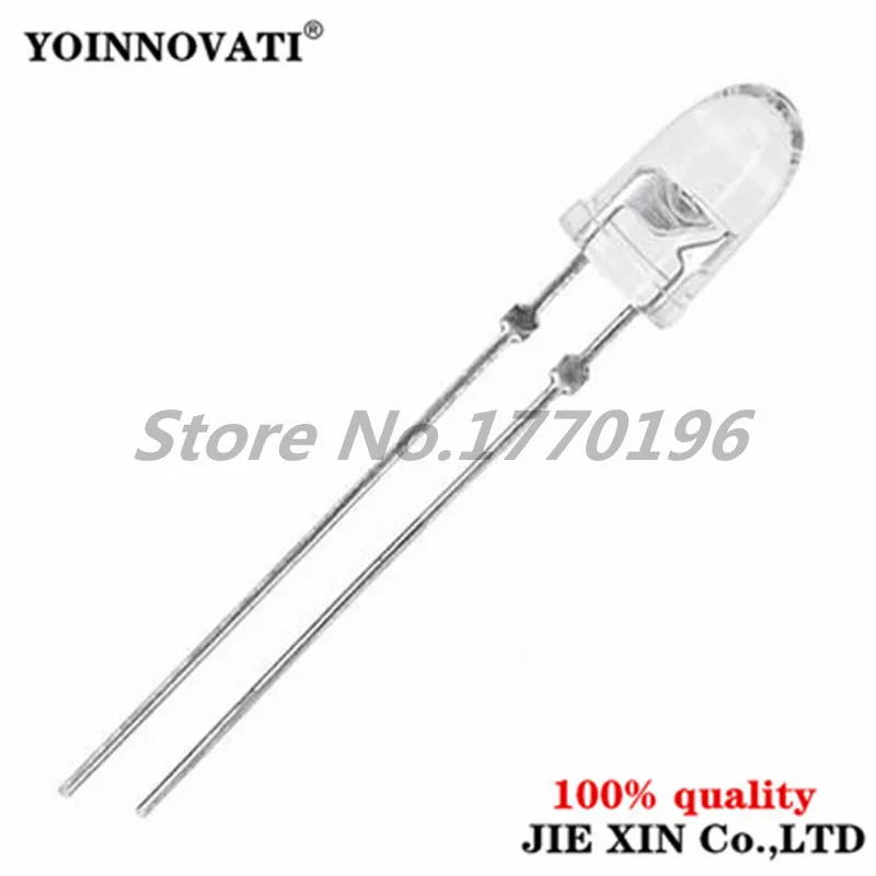 F5 F5mm 5mm Led Super Bright Yellow (water Clear) Dip Leds Long Leg ...